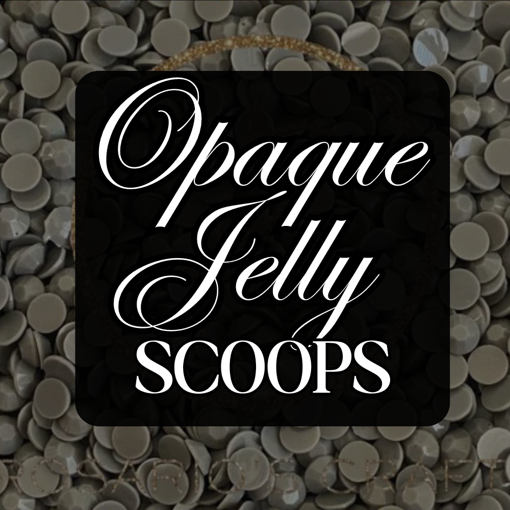 OPAQUE JELLY RESIN RHINESTONE SCOOPS – ROSARIOS CRAFTS