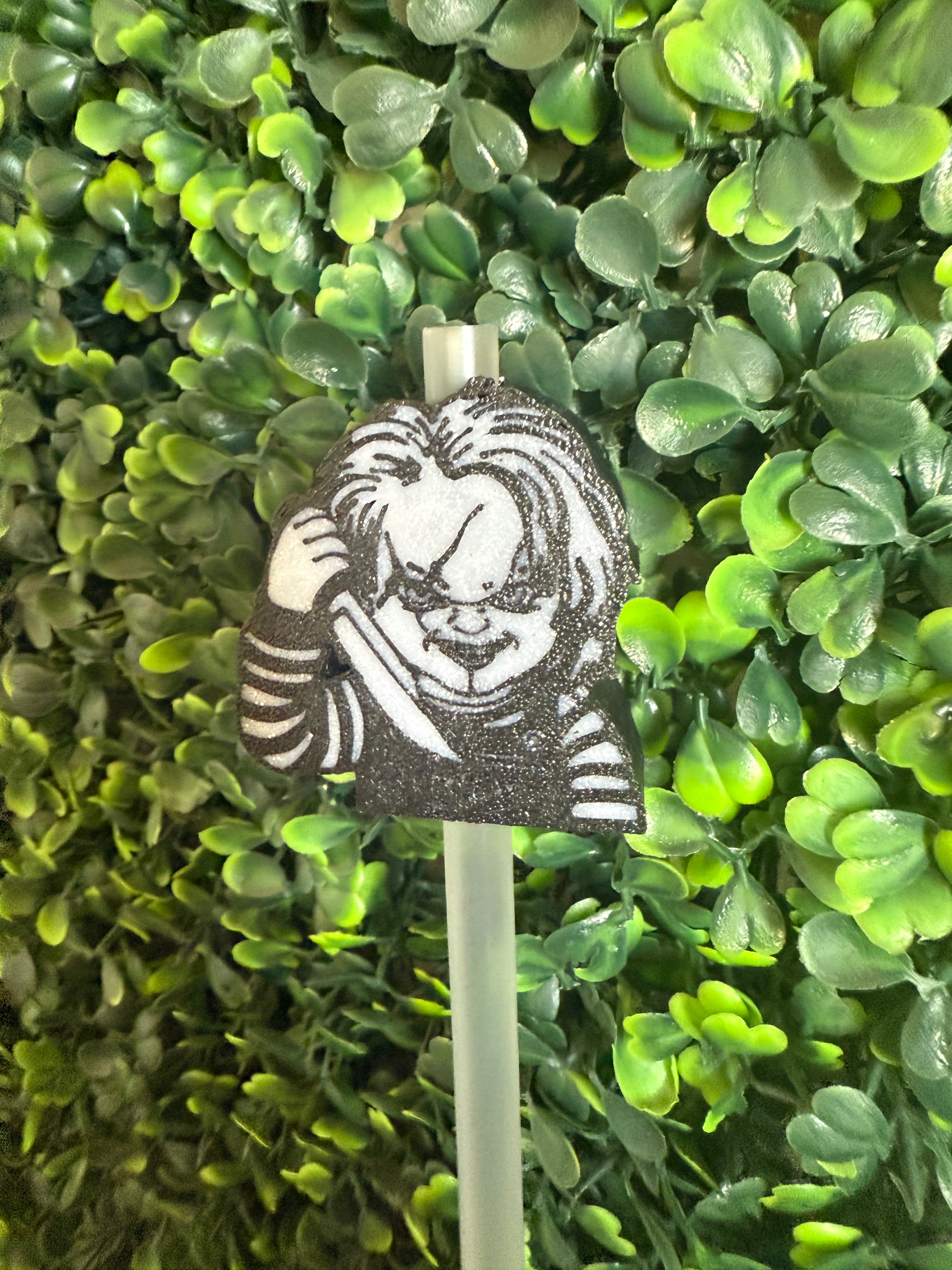 Chucky straw topper – ROSARIOS CRAFTS
