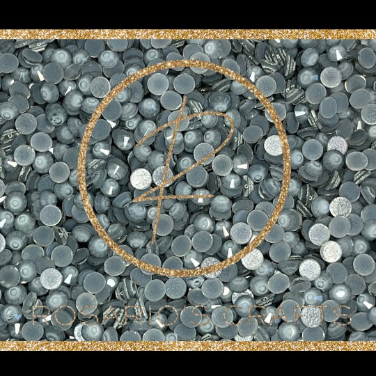 LIGHT GREY FLAT-BACK GLASS RHINESTONES – ROSARIOS CRAFTS
